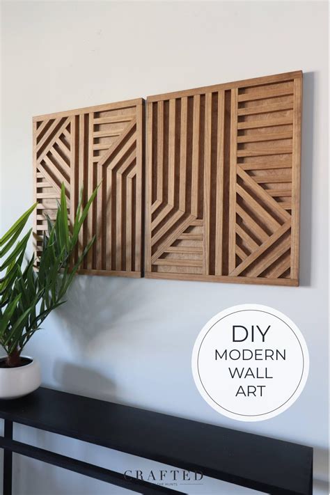 Wood Art Wood Wall Art Geometric Wood Art Geometric Wall Art Modern