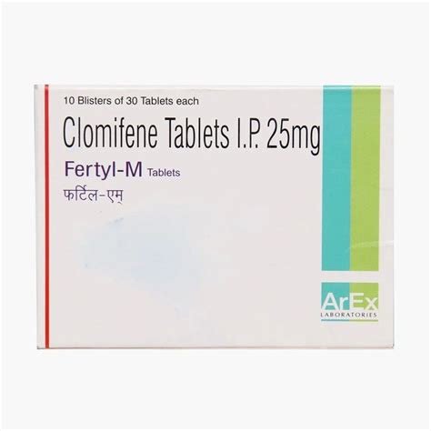 25mg Fertyl M Clomiphene Citrate Tablet At ₹ 269strip Clomiphene