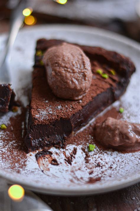 Tarte Vegan Sans Gluten au Chocolat Salé Vegan GF Salted Chocolate Tart