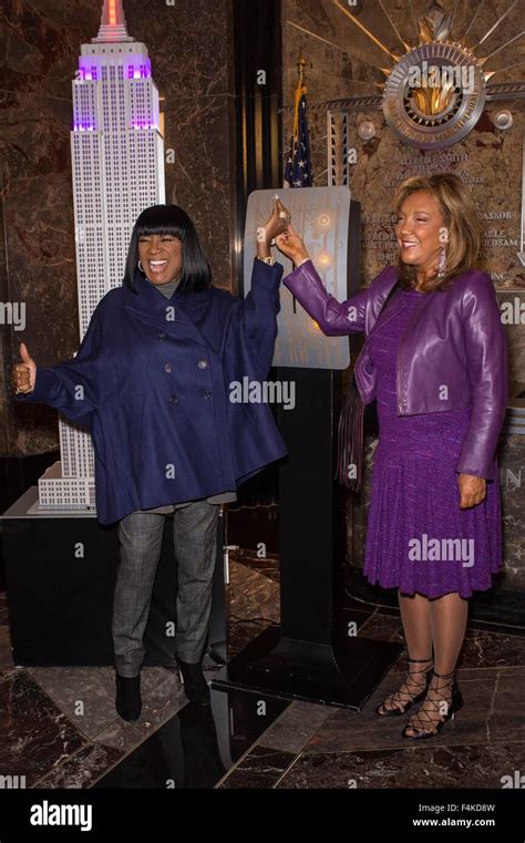 New York NY USA 19th Oct 2015 Patti LaBelle Denise Rich At The Press Conference For Empire