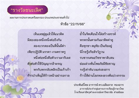 เมื่อวันพุธที่ 22 พฤศจิกายน พ ศ 2566 ภาควิชาภาษาไทย คณะอักษรศาสตร์ มหาวิทยาลัยศิลปากรร่วมกับ