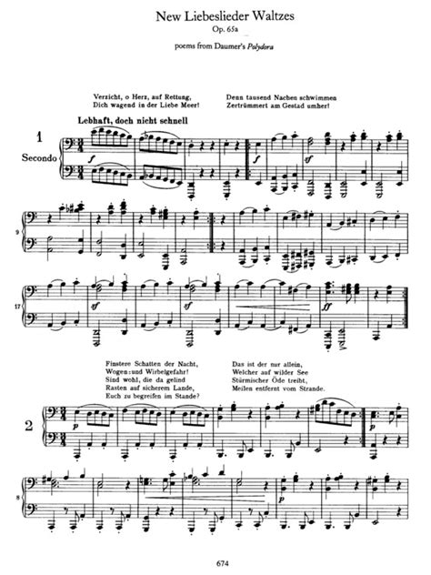 Super Partituras Liebeslieder Waltzes Johannes Brahms