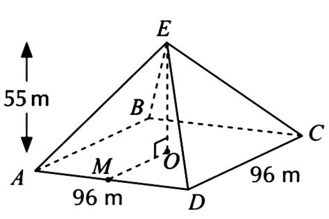 Solved The Diagram On The Right Shows The Square Based Pyramid ABCDE