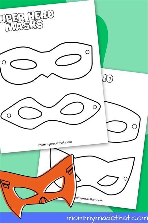 Superhero Mask Templates Free Printables For Your Superhero Party
