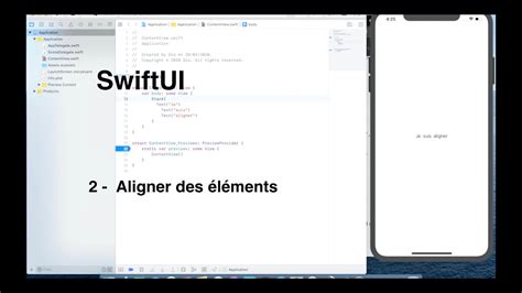 2 Programmer Avec Swiftui Aligner Des éléments Hstack Vstack Zstack Youtube