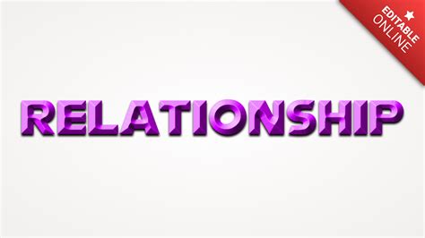 Relationship Text Effect Generator