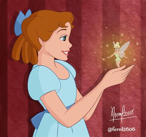 Fernl Disney Wendy And Tinker Bell Disney Artists Disney Fan Art