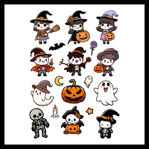 할로윈 스티커 도안