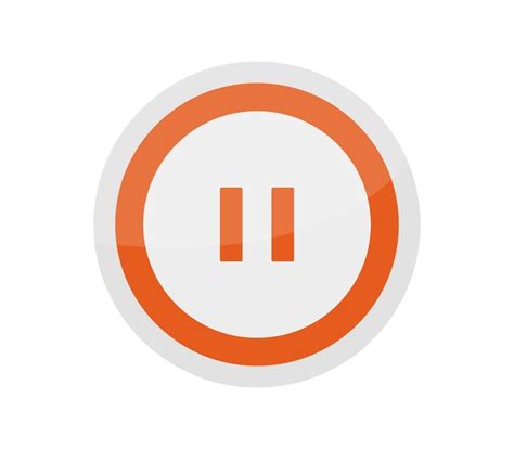 Premium Vector Pause Button
