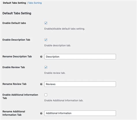 Custom Product Tabs Manager Documentation Woocommerce