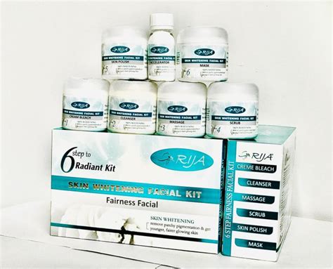 Rija 6 Step Skin Whitening Facial Kitfairness Facial Remove Patchy