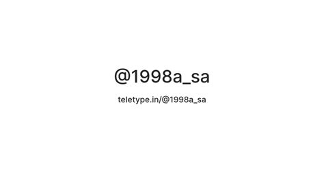 1998asa — Teletype