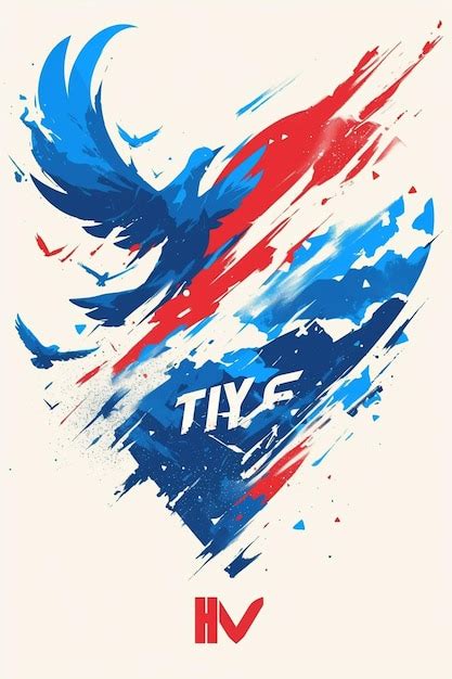 Логотип Патриотического Сердца Дня Независимости 2024 года Премиум векторы