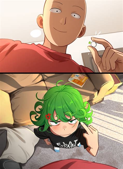 Tatsumaki And Saitama One Punch Man Drawn By Khyle Danbooru