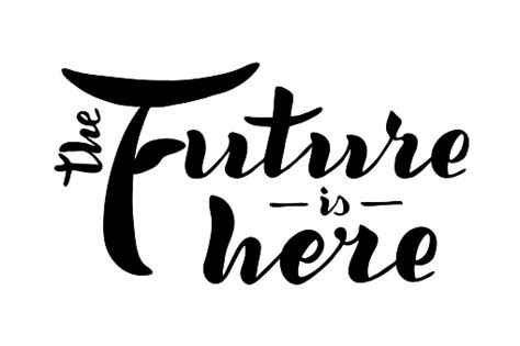 미래는 여기 인용 한다 현대 브러쉬 글자를 손으로 손으로 그린 디자인 요소입니다 개념에 대한 스톡 벡터 아트 및 기타 이미지 개념 개념과 주제 검은색 Istock
