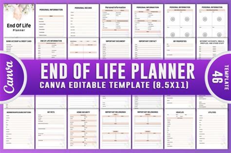 1 End Of Life Planner Canva Kdp Interiors Designs And Graphics