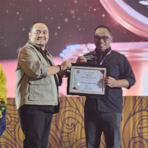 KPU Sulsel Raih Penghargaan Terbaik Ke 3 Dari Penganugerahan Parhumas