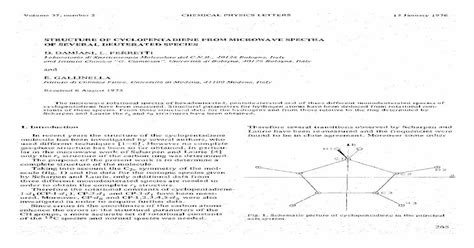 Structure Of Cyclopentadiene From Microwave Spectra Of Several