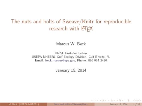 Brief Introduction On Sweave And Knitr For Reproducible Research R Bloggers