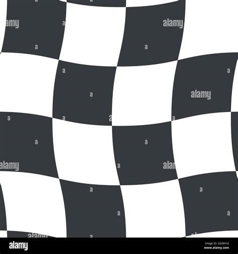 Wavy Checkered Seamless Pattern Abstract Twisted Background Stock
