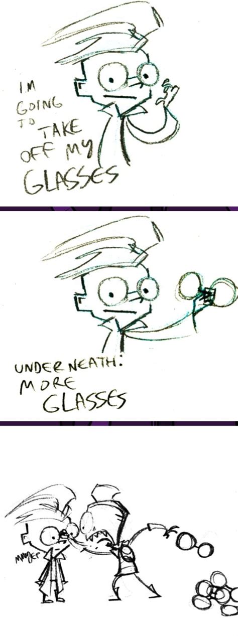 Dib s glasses by hideousblob on tumblr Invasor zim Cómics Dibujos