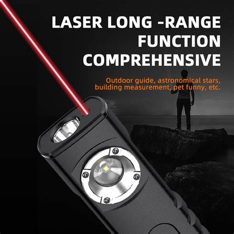 Edc Flashlight Work Light With Magnet Power Bank Function Rechargea