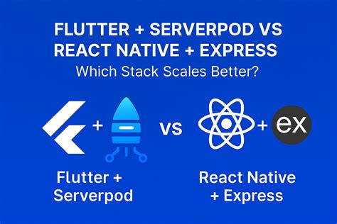 Flutter And Serverpod Vs React Native And Express Teachmeidea