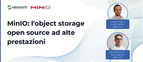 Minio Storage Scalabile E Open Source Seacom