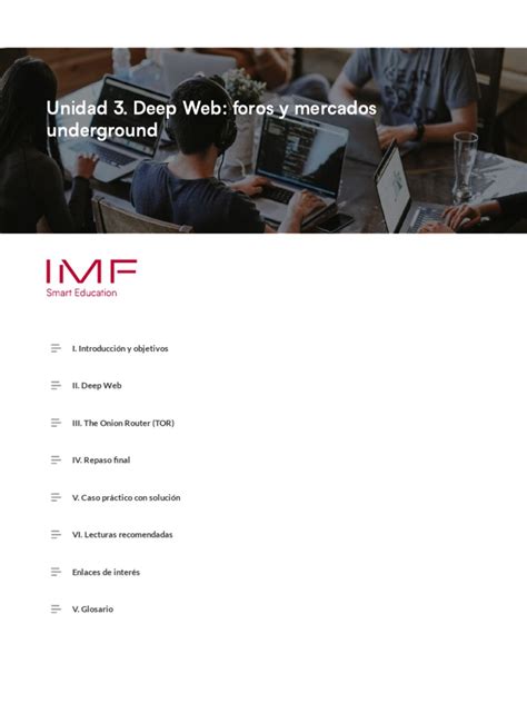 unidad 3 deep web foros y mercados underground pdf suplantación de