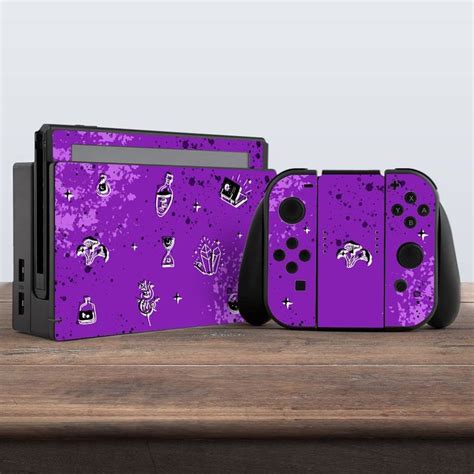 Switch Skin Occult Switch Skin Purple Switch Skin Witch Sticker Black