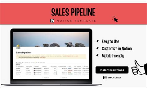 notion sales pipeline template road