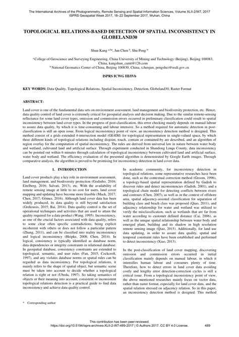 Pdf Topological Relations Based Detection Of Spatial Inconsistency In