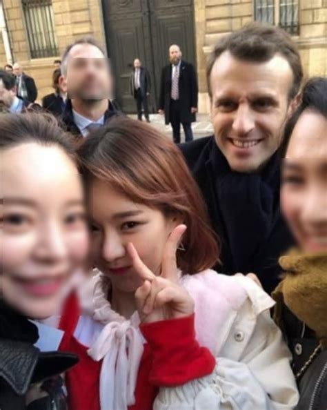 맹승지 잘생긴 아저씨랑 셀카 알고보니 프랑스 대통령 깜짝
