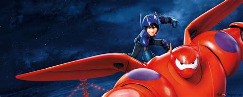 Hiro Hamada And Baymax In Big Hero 6 Costumes 2K Wallpaper Download