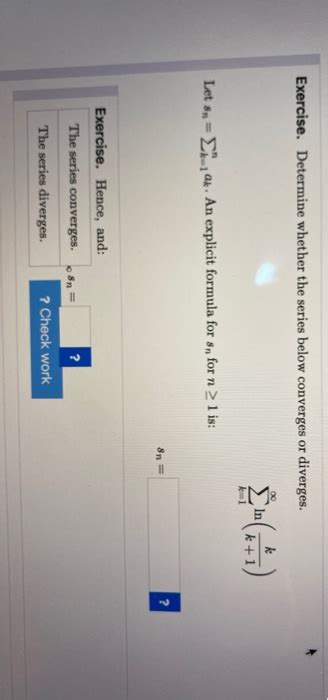 Solved Exercise Determine Whether The Series Below Chegg