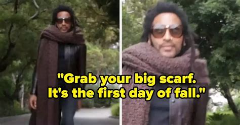 Lenny Kravitz Just Revived His Giganormous Blanket Scarf In A Viral