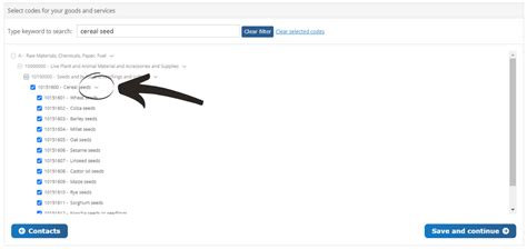 How To Select Unspsc Codes Ungm Help Center