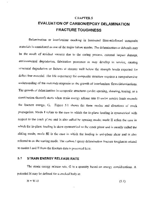 Pdf Evaluation Of Carbon Epoxy Delamination Fracture Toughness