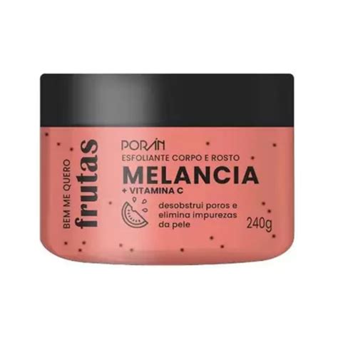 Esfoliante Corpo e Rosto Melancia Poran g Saggior Maquiagens Jóias e Acessórios
