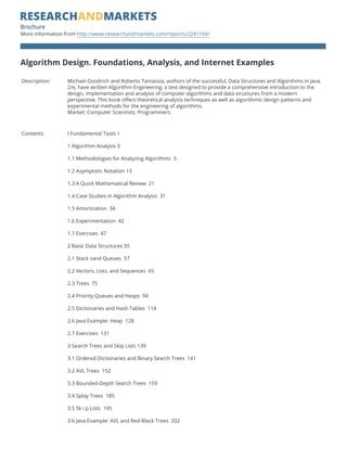 Algorithm Design Foundations Analysis PDF