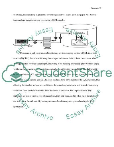 Methods Of Identifying And Preventing Sql Attacks Research Paper