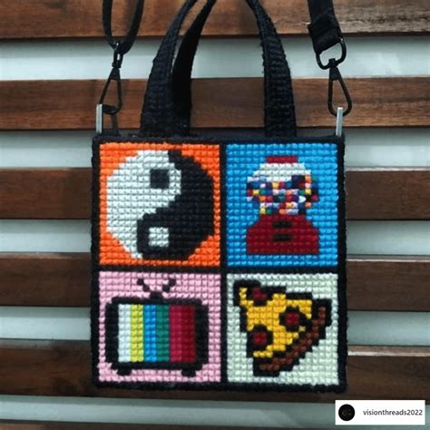 How To Make Your Own Unif Dupe Stitch Bag Pixel Art Diy Now Thats