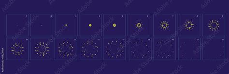 Spark Explosion Animation Fx Shine Vfx Sprite Sheet For Video Game