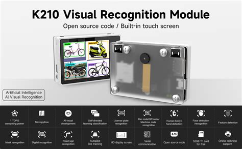 mua vision sensor module k210 ai smart camera for arduino raspberry pi