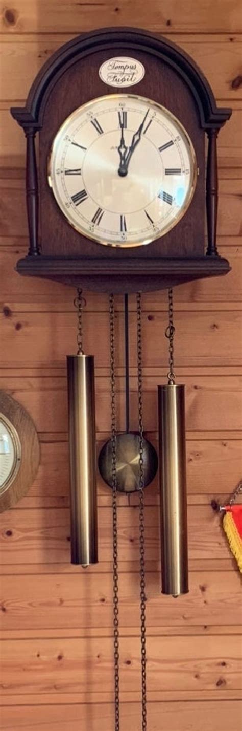 Junghans Wall Pendulum Clock Tempus Fusil Etsy