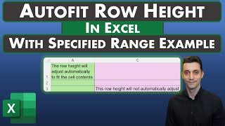 Excel Tips Autofit Row Height To Cell Contents Auto Text Wrap Easy Method Career Solutions For