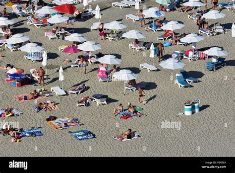 Mamaia Constanta Romania August 2018 Mamaia Beach On The Black