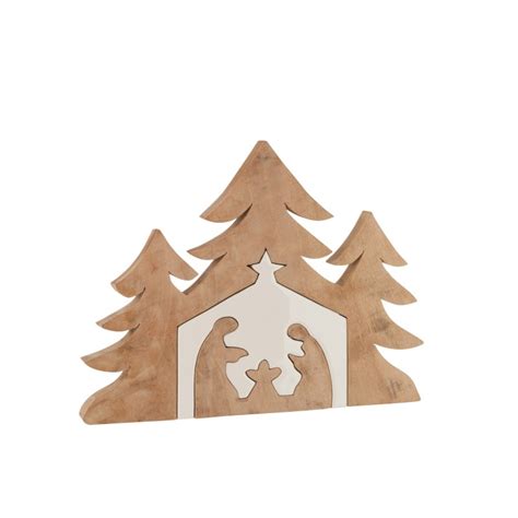 Cr Che De No L En Bois Blanc X X Cm