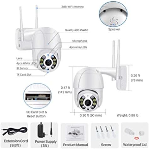 Buy MINI WIFI PTZ DOME COLOR VISION MOTION DETECTION CAMERA 2MP 1080P