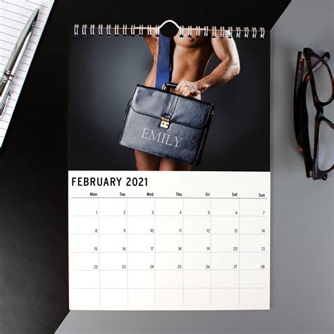 Personalised A4 Hot Hunks Calendar Personalised Ts For Every